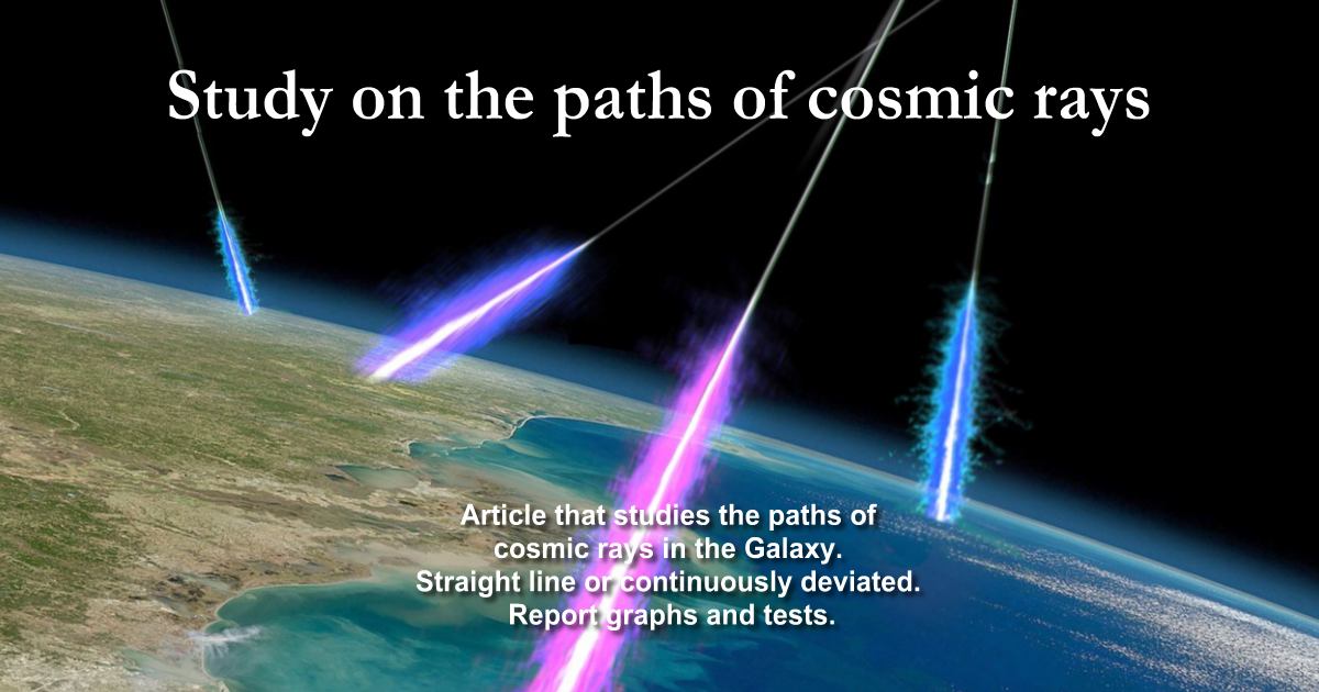 Study and article on cosmic rays journey in the galaxy