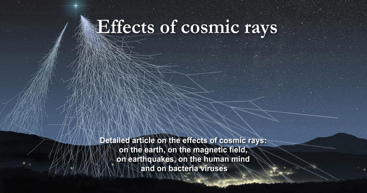 Study on the effects of cosmic rays